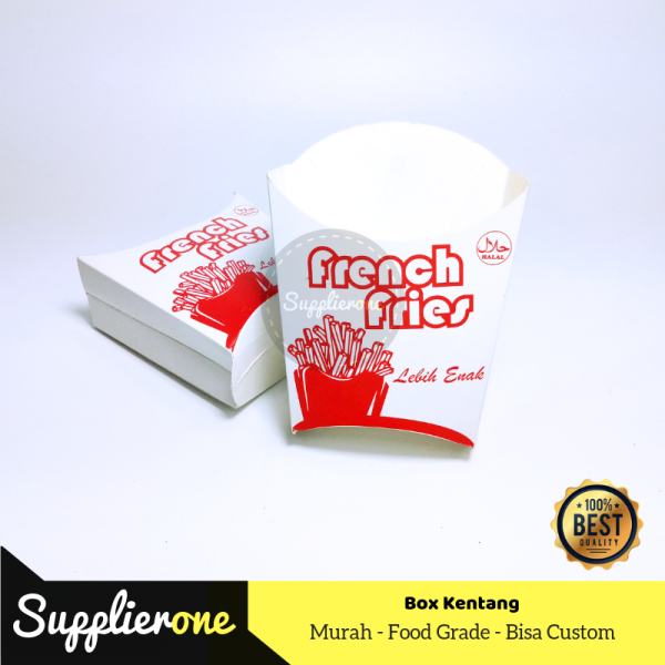 Box Kentang Goreng | Custom Kemasan Cetak Box dan Kertas